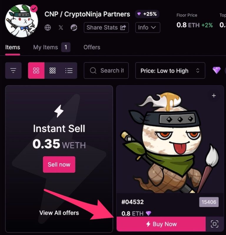 【国内No.1 NFT】CNP（CryptoNinja Partners）の買い方と買わずに手に入れる方法