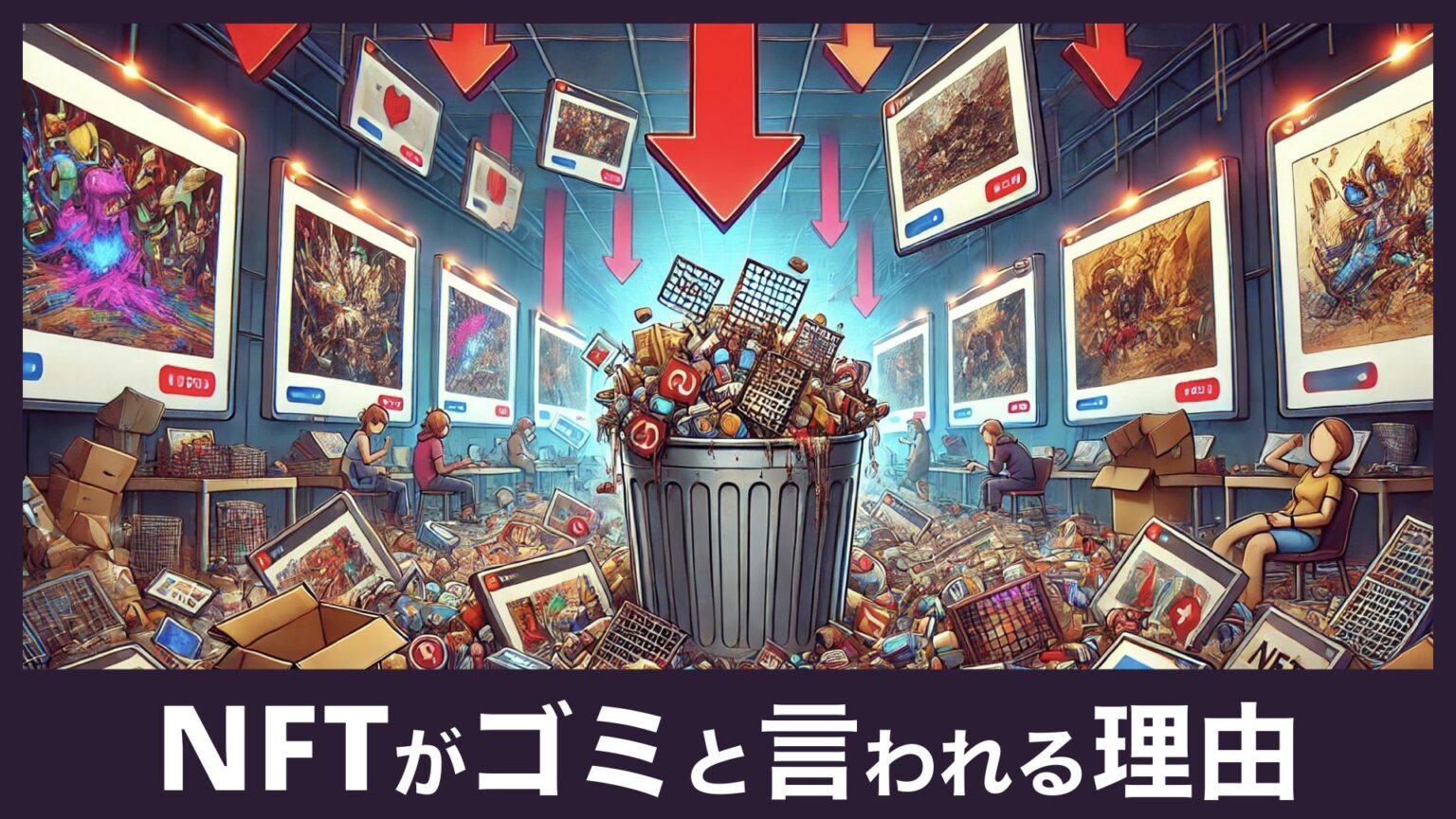 NFTアートはゴミと言われる3つの理由｜NFTの95％は無価値 | バンドマンと音楽NFT